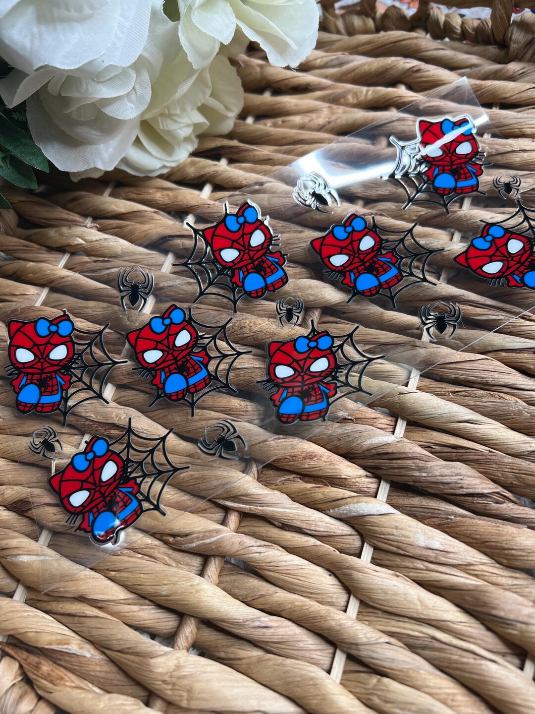 Uvdtf Cup Wrap Kitty Red | Uvdtf Spiders Wrap | Kitty Spider Cup Wraps ...