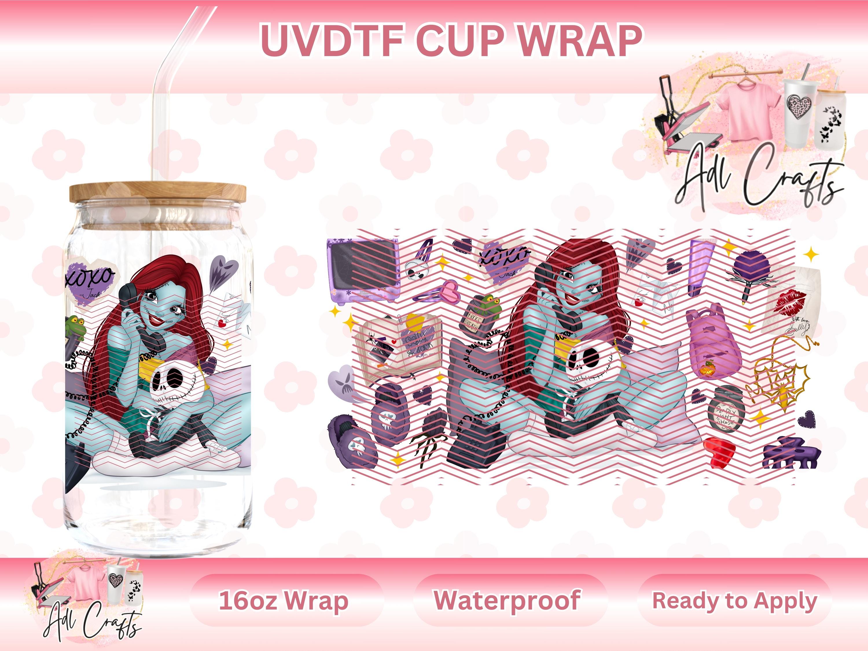 Uvdtf Cup Wraps Princess | Mermaid Horror Princess Decal | Kids Cup ...