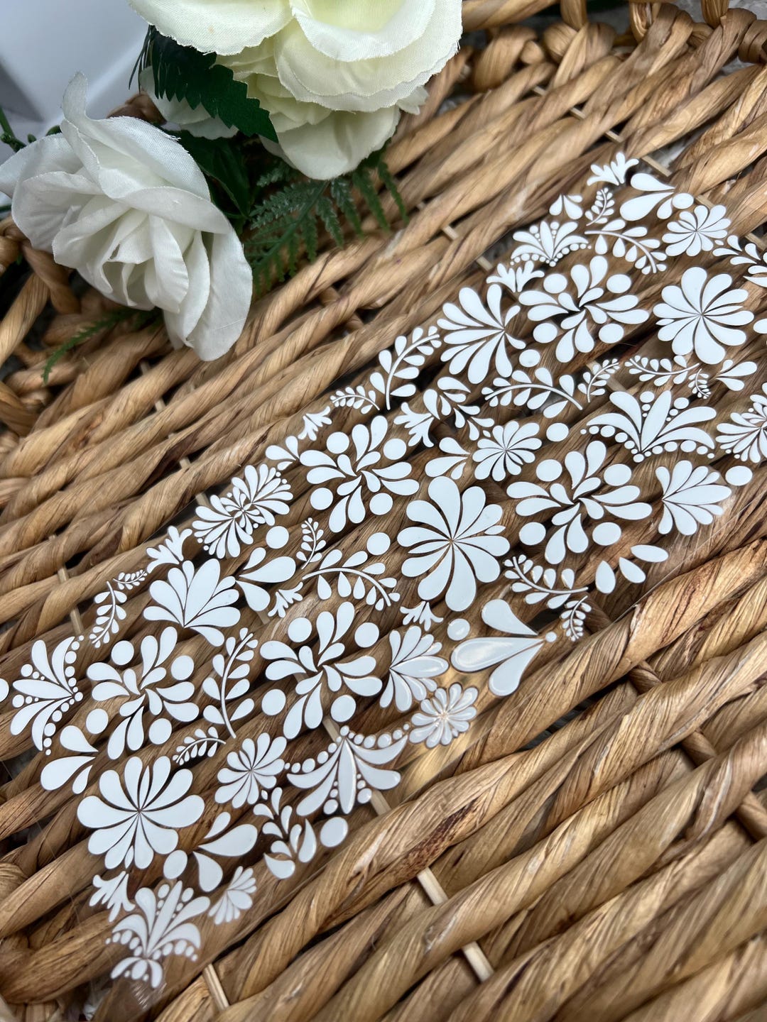 Uvdtf Cup Wrap Watercolor | Uvdtf White Mexican Patter Wrap ...