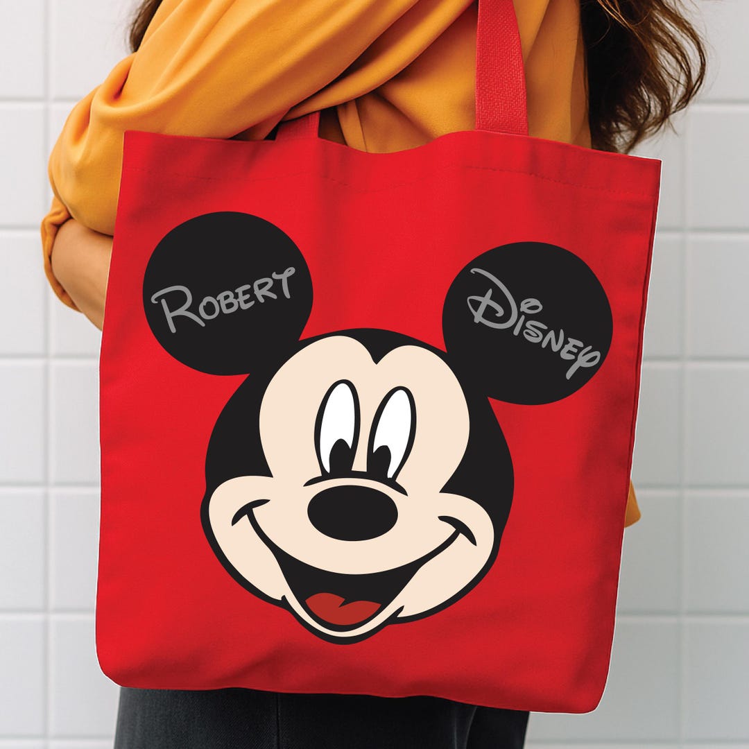 Mickey Castle Tote Bag: Magical Kingdom Inspired Art, Eco Cotton ...