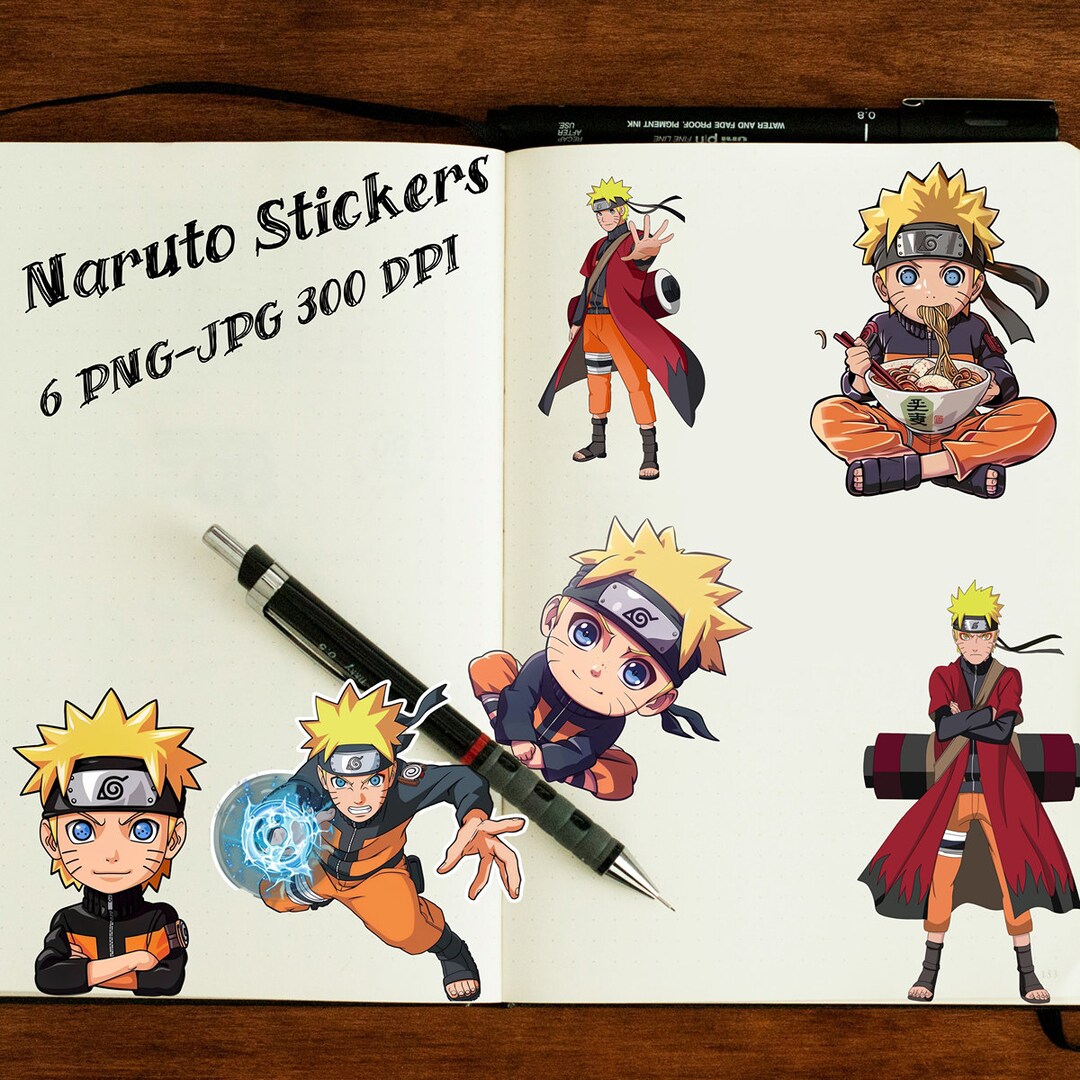 Naruto PNG, Anime Sticker PNG Pack, Anime Sticker Set, Anime PNG, Anime ...