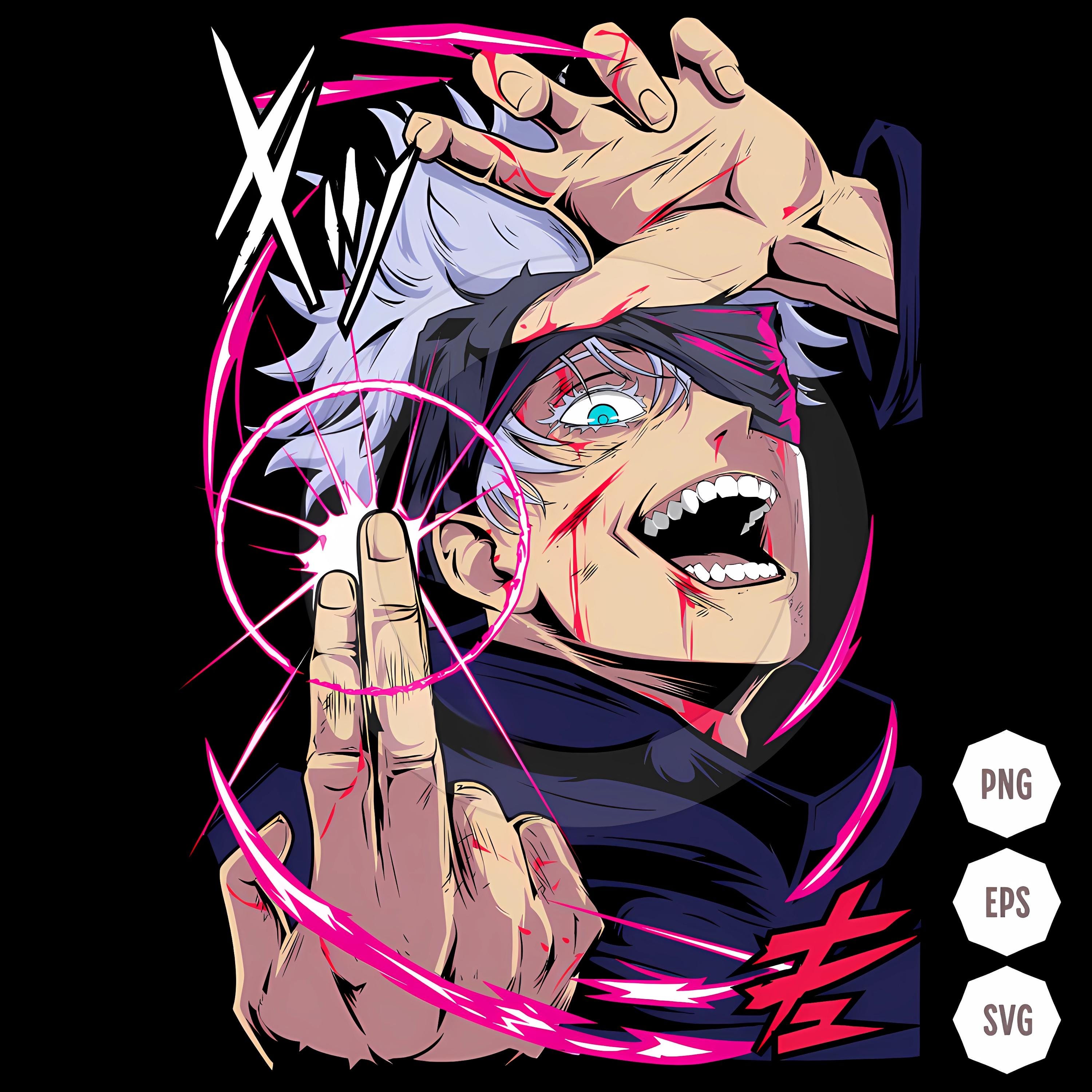 Satoru Gojo Vector, Gojo Vector, Jujutsu Kaisen Vector, Png, Svg, Eps ...