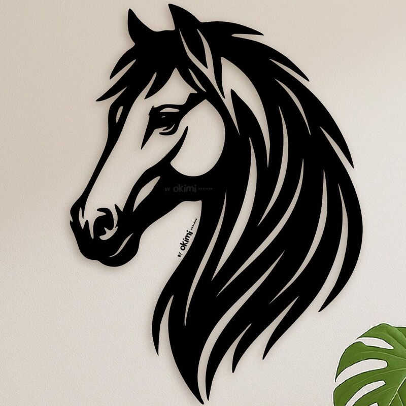 Horse Head in Card - Etsy