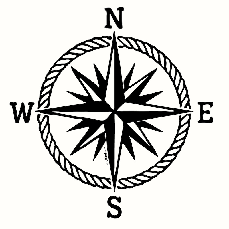 Compass Rose Design - Etsy