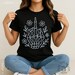 Skeleton Middle Finger SVG | Skeleton Hand and Flowers SVG | Spooky ...