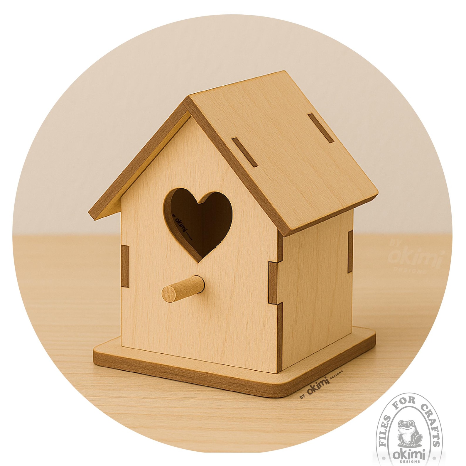Laser Cut Birdhouse SVG File | Wood Bird House SVG | Wooden Birdhouse ...