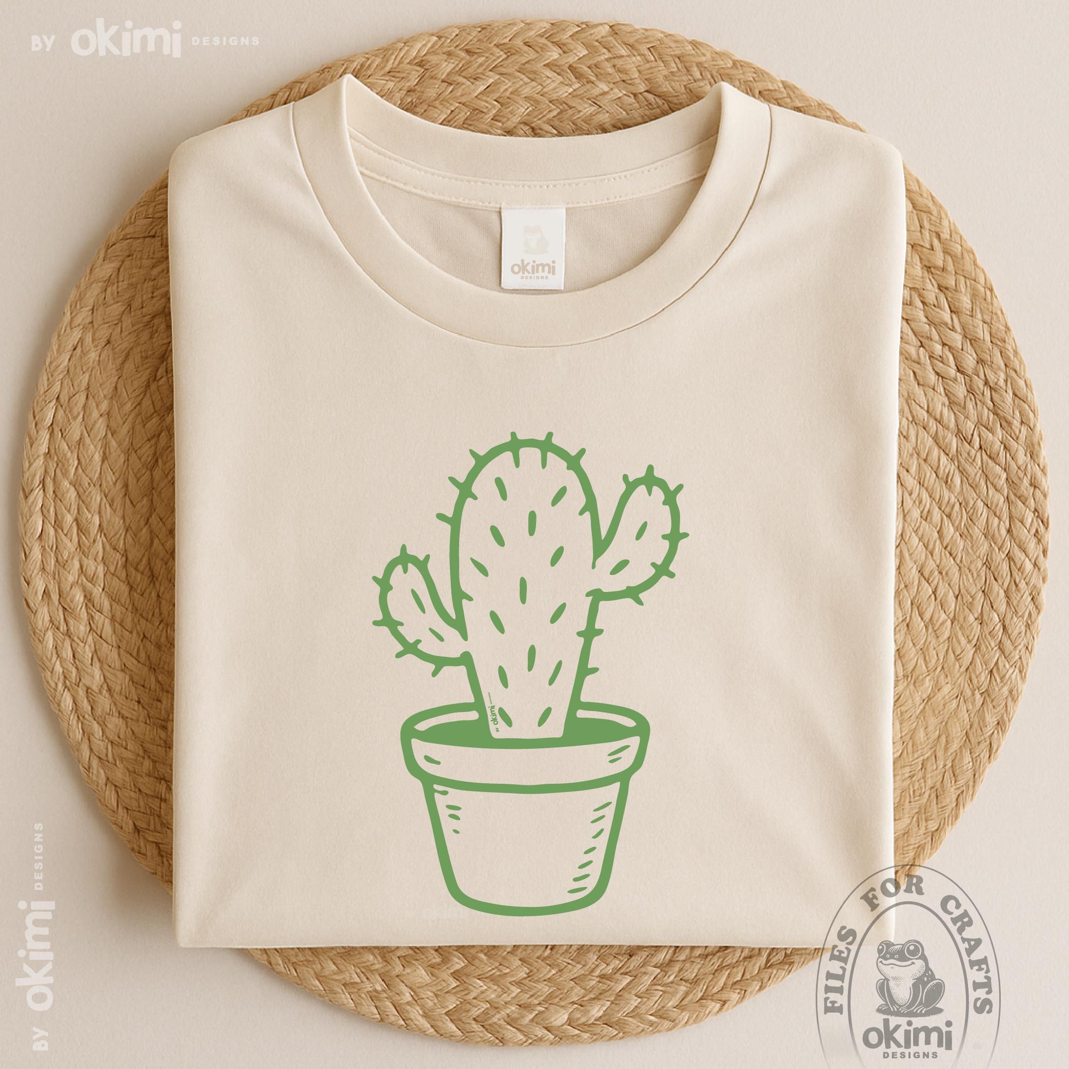 Potted Cactus SVG | Cute Succulent Desert Clipart | Suculent in Pot SVG ...