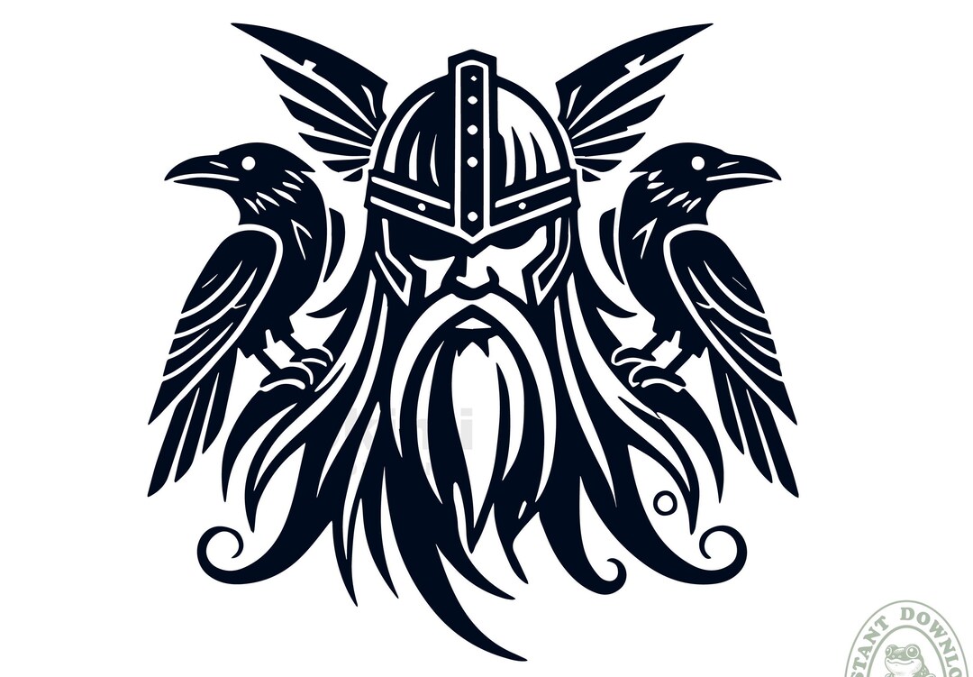 Odin Portrait SVG & PNG | Odin Download | Odin Design | Odin Art Tattoo ...
