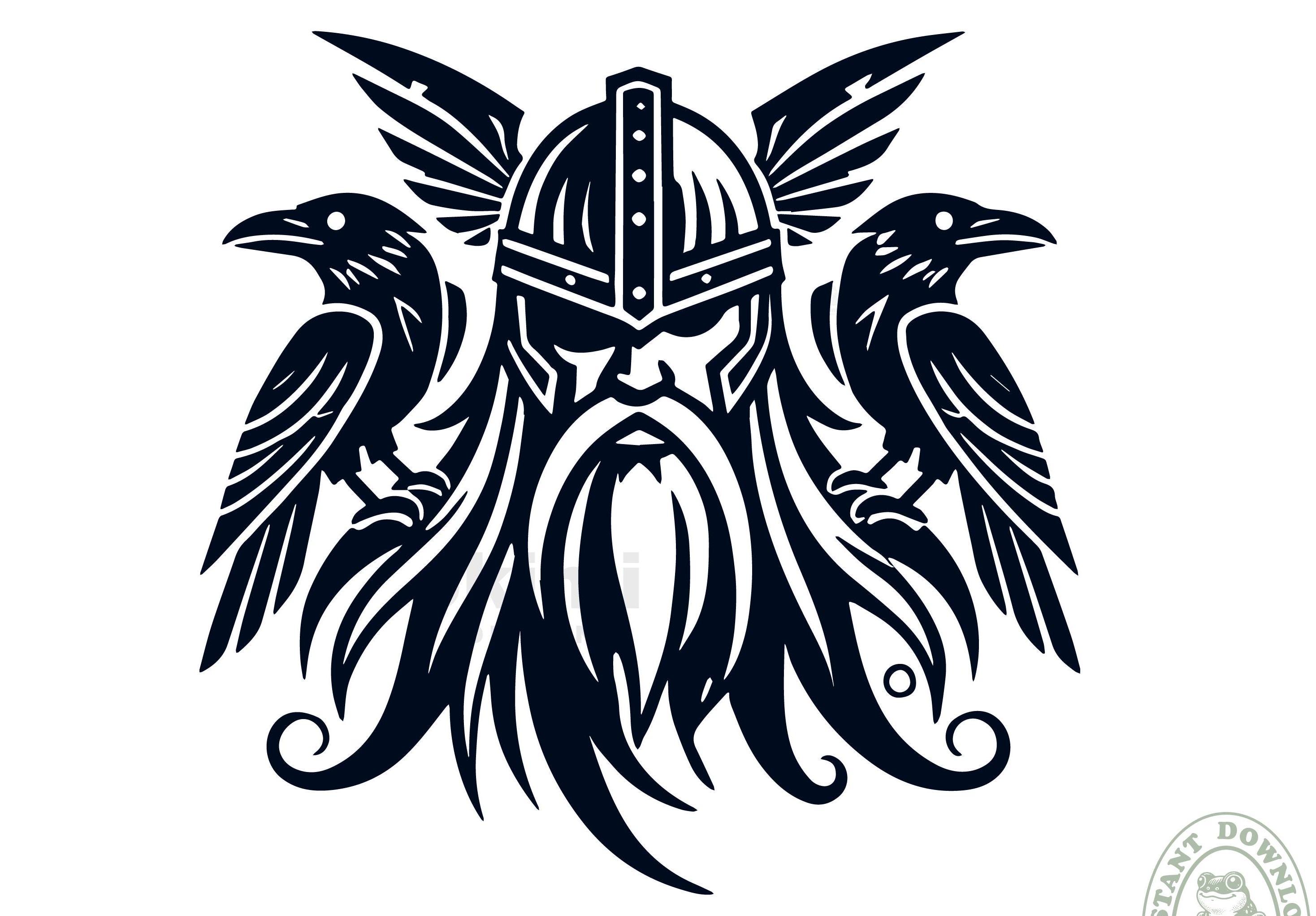 Odin Portrait SVG & PNG | Odin Download | Odin Design | Odin Art Tattoo ...
