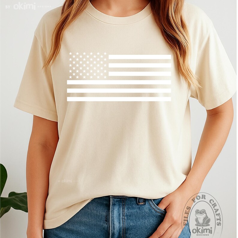 USA Flag for Dark Backgrounds | Subdued Flag SVG | Black & White ...