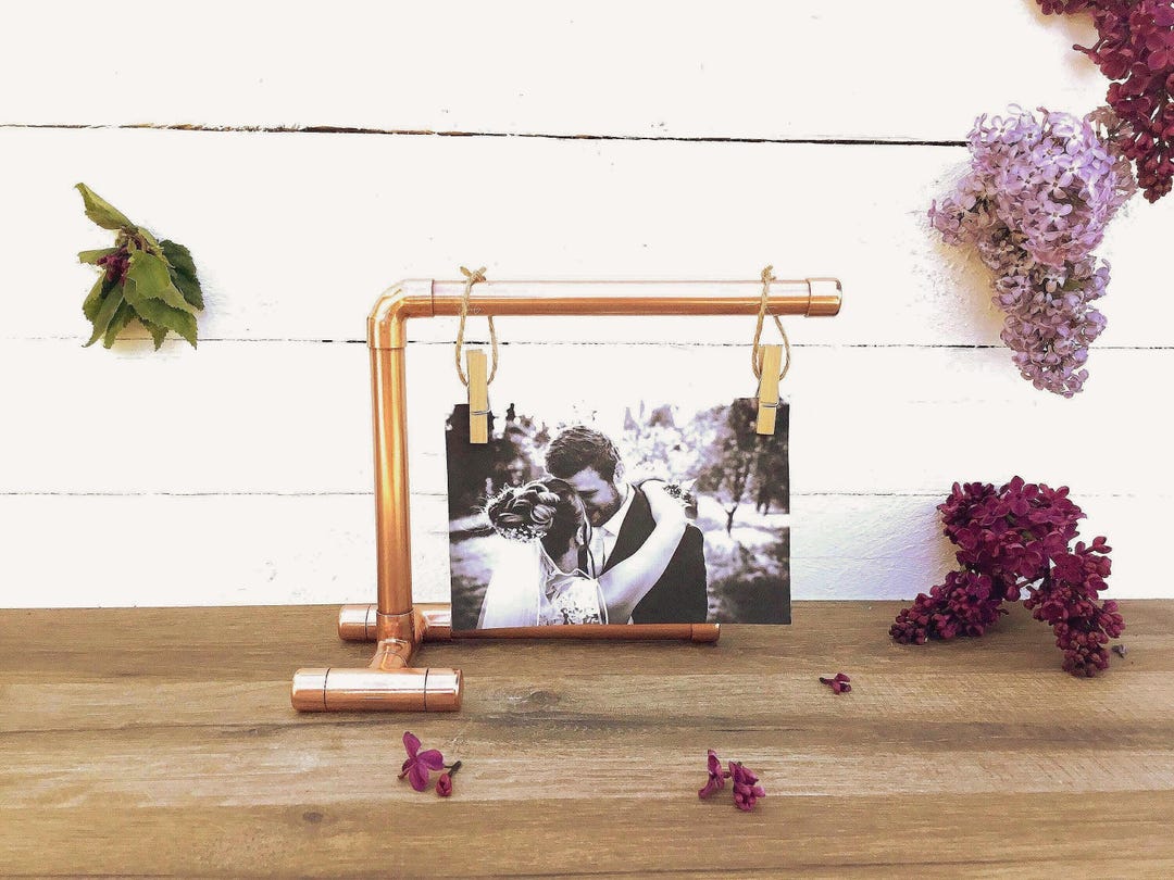 Copper Photo Frame / Designer Photo Holder / Art Deco Photo Frame ...