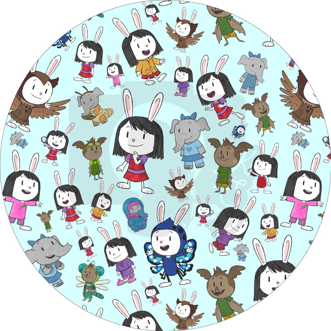 Elinor, Olive, Ari Wonder Why Blue Seamless File - Etsy