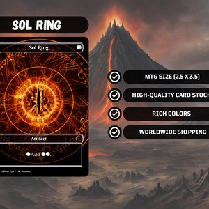 Eye of Sauron Sol Ring MTG Proxy Card - Etsy