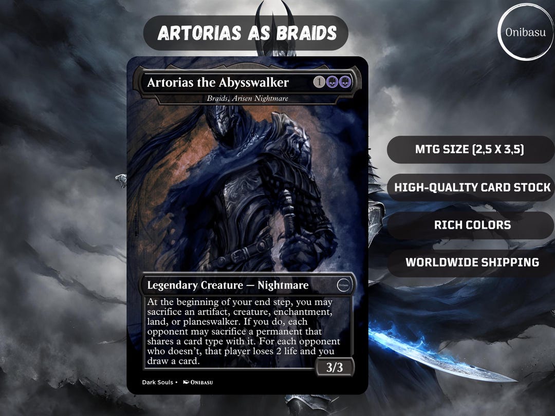 Artorias Braids Dark Souls Proxy Card MTG Alter - Etsy Australia