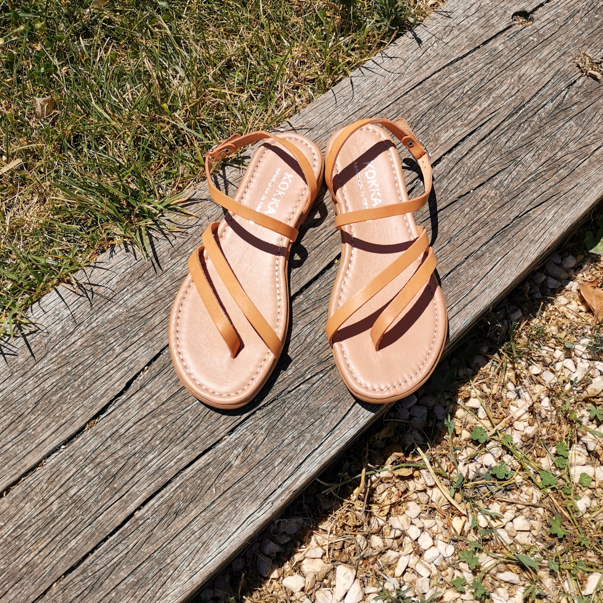 Handmade Slingback Women Sandals Ankle Strap Flat Shoes for Summer ...