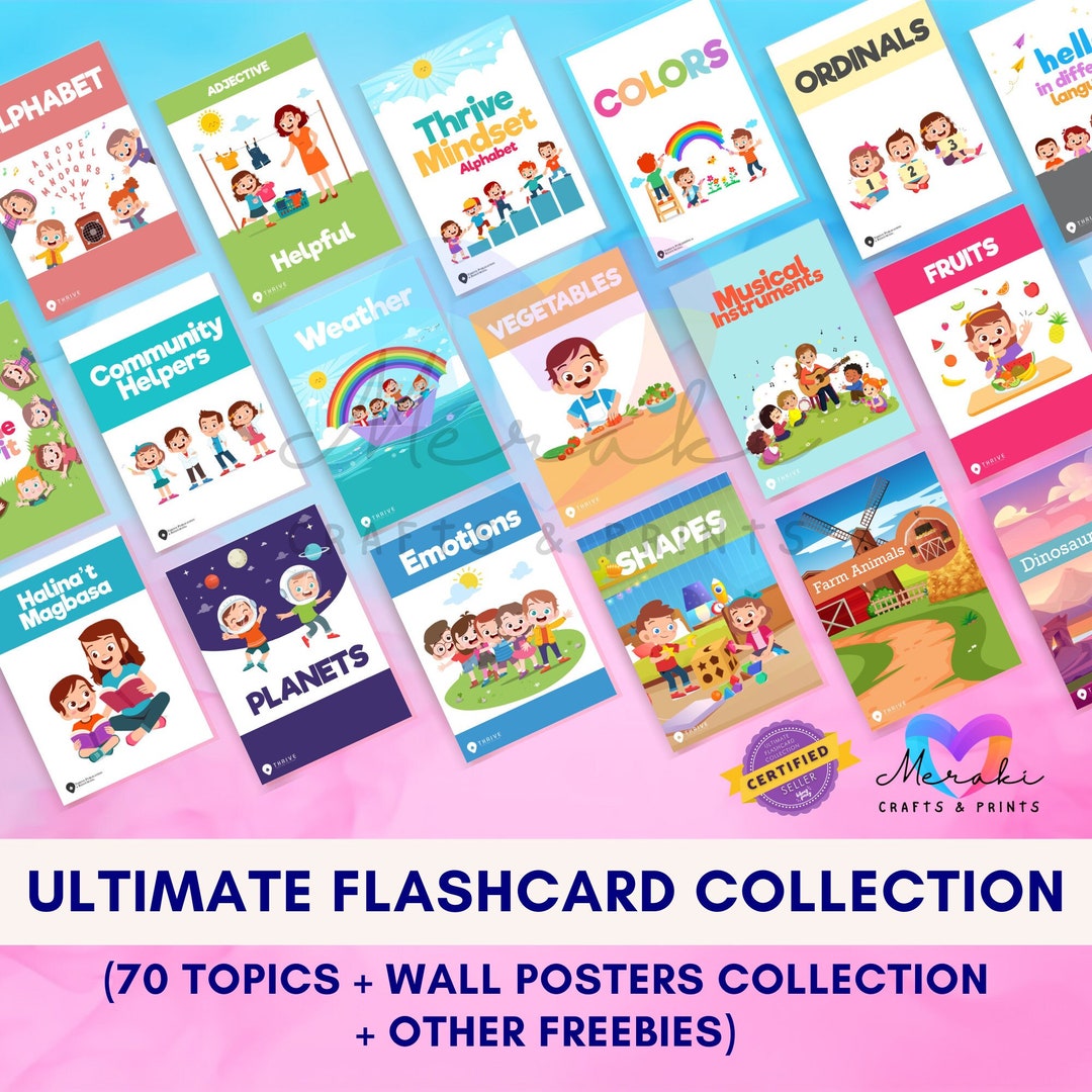 Ultimate Flashcard Collection Etsy