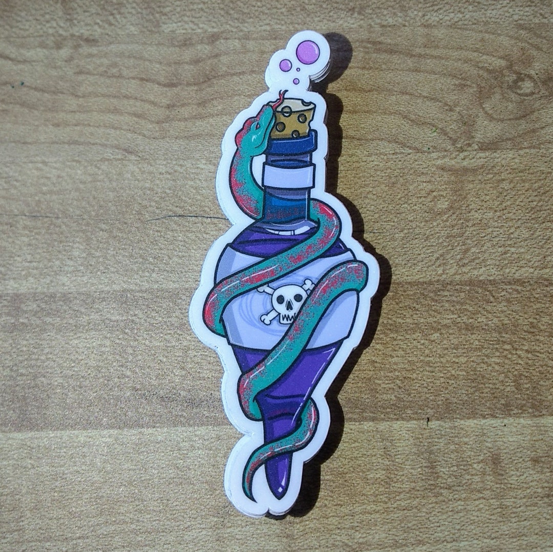 Snake Poison Bottle Sticker - Etsy