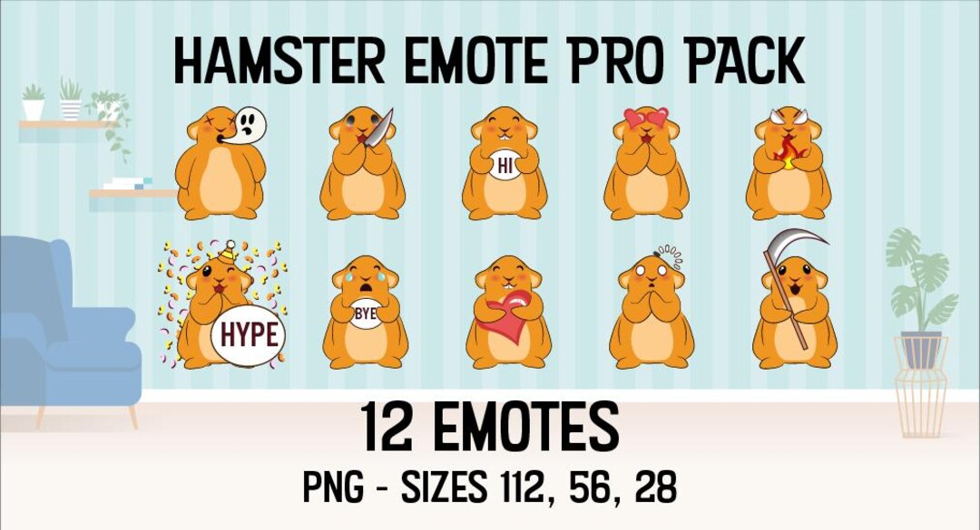 Hamster Emote Pro Pack - Etsy