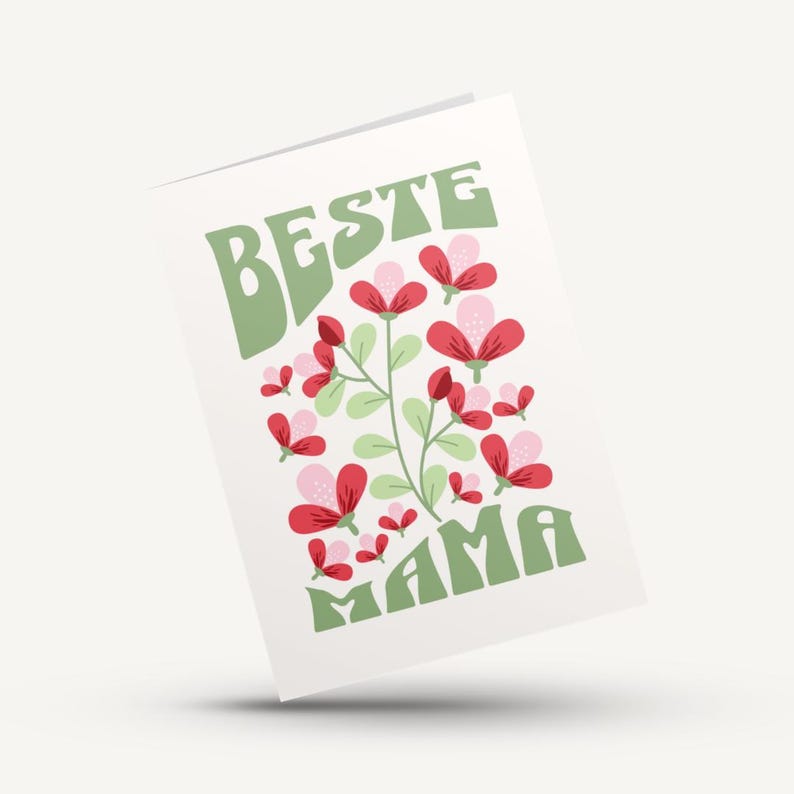 Mother's Day Printable "best Mom" Retro | Mother's Day Card | Last ...