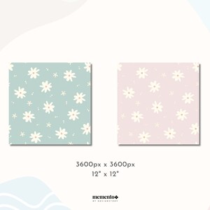 Sweet Spring Floral Digital Paper Bundle in Soft Pastels, Seamless ...