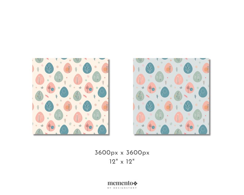 Abstract Spring Digital Paper Bundle, Seamless Repeat Pattern ...