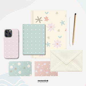 Sweet Spring Floral Digital Paper Bundle in Soft Pastels, Seamless ...