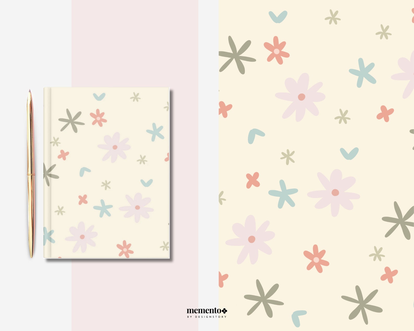 Sweet Spring Floral Digital Paper Bundle in Soft Pastels, Seamless Repeat Pattern, Printable ...