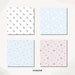 Minimal Bunny and Spring Flowers Digital Paper Bundle, Seamless Repeat ...