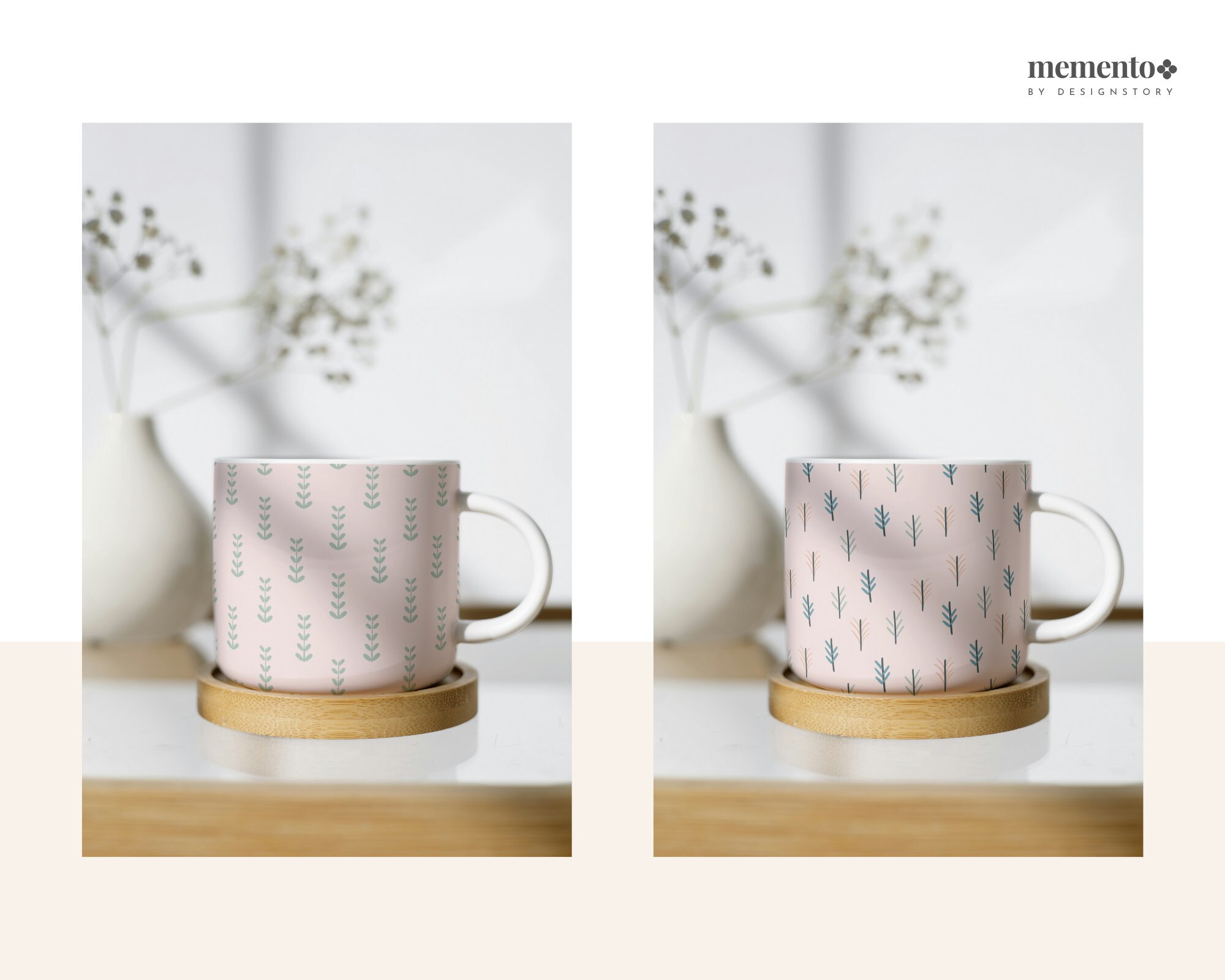 Abstract Spring Digital Paper Bundle, Seamless Repeat Pattern ...