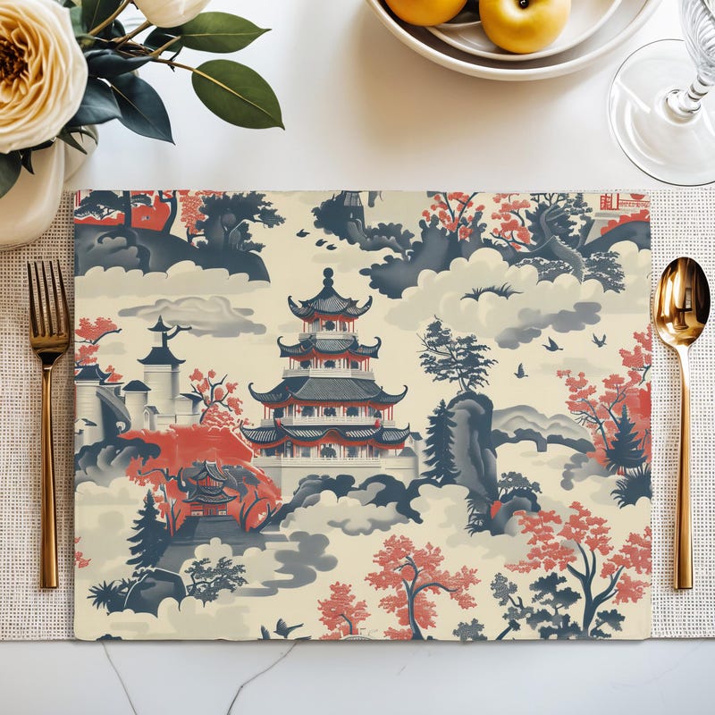 Japanese Style Table Mat - Etsy