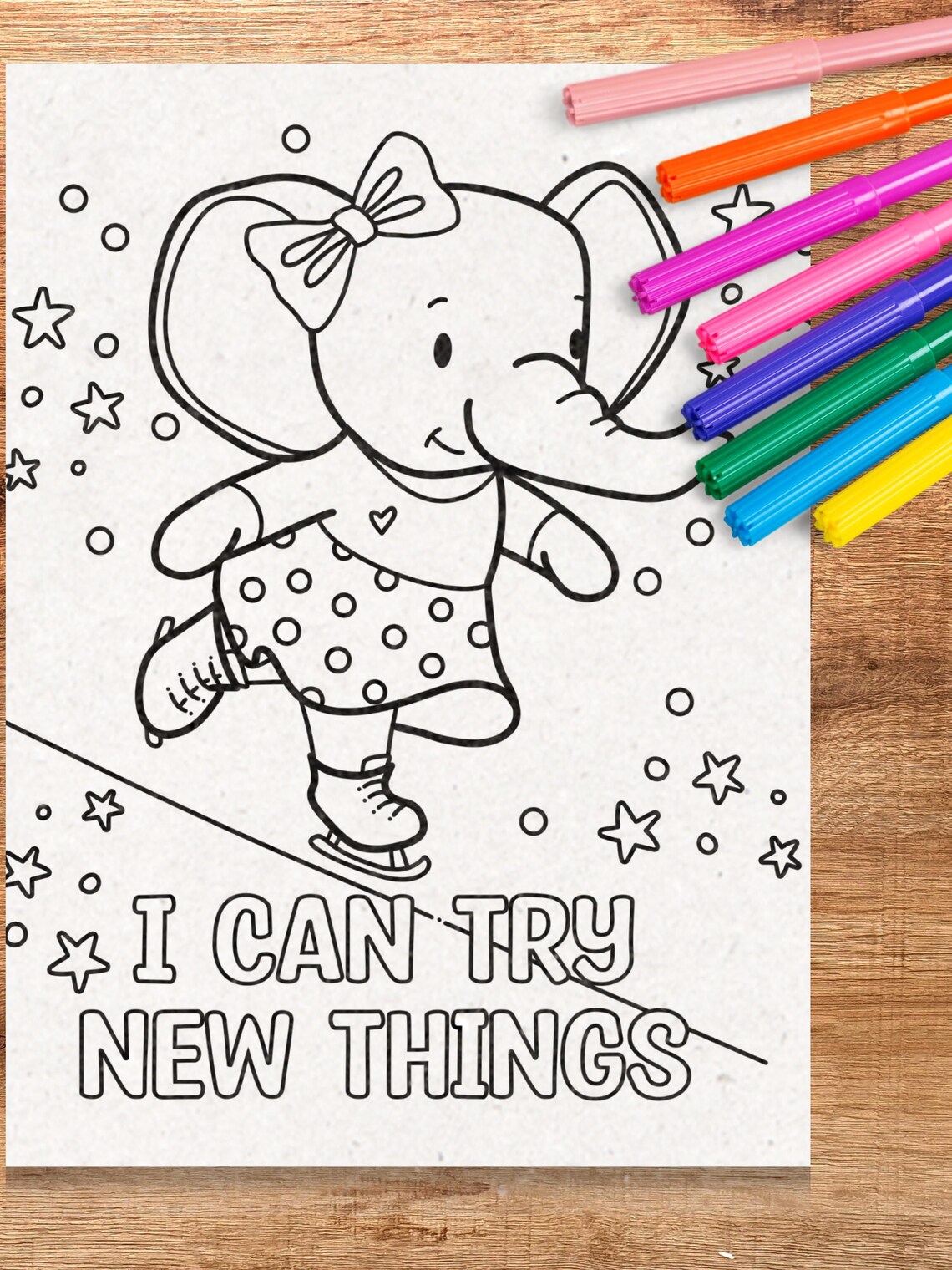 Positive Affirmation Coloring Pages for Kids Digital Printable Fun ...