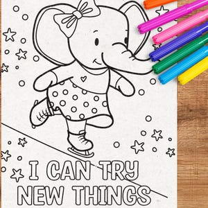 Positive Affirmation Coloring Pages for Kids Digital Printable Fun ...