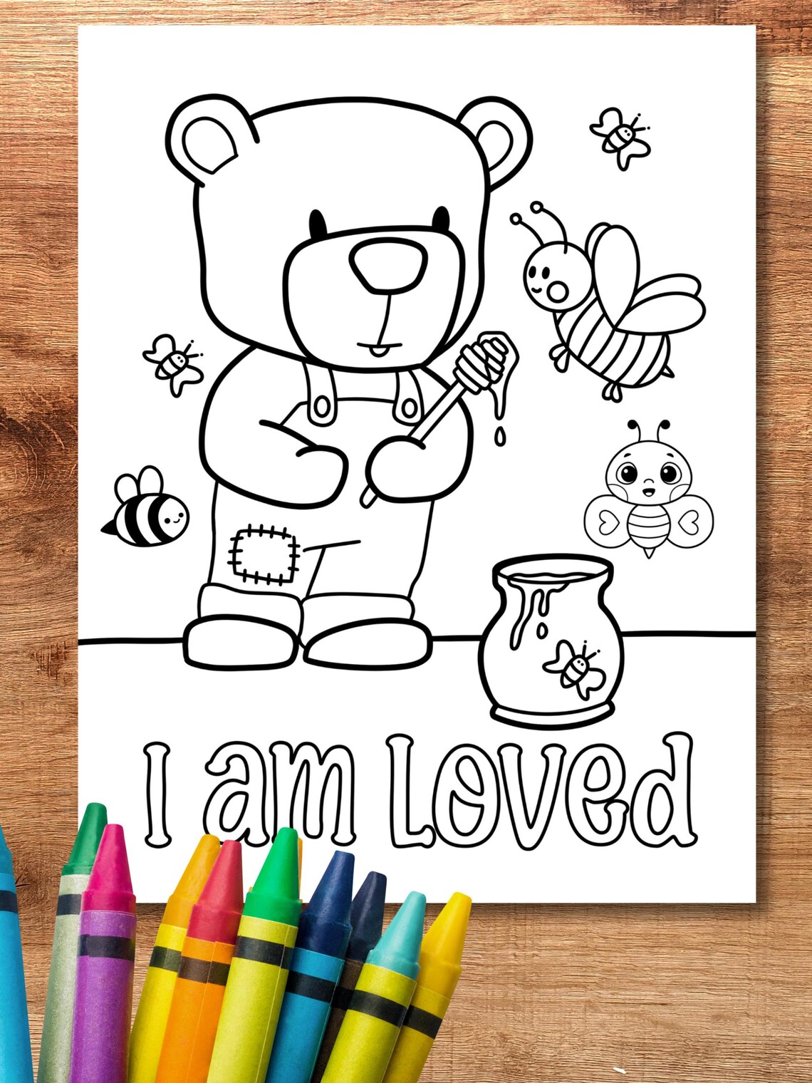 Positive Affirmation Coloring Pages for Kids Digital Printable Fun ...