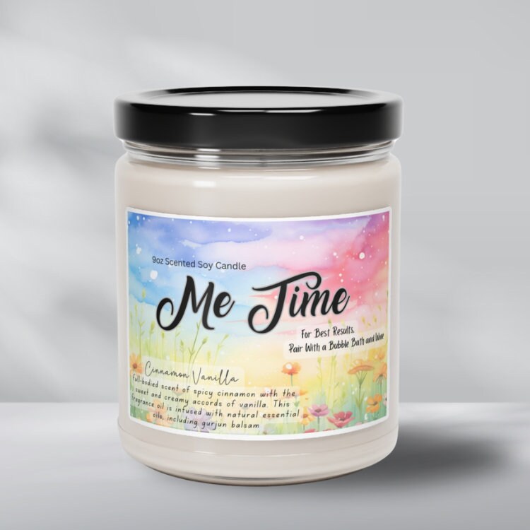 Self Care Soy Candle for Me Time and Relaxation Long-lasting ...