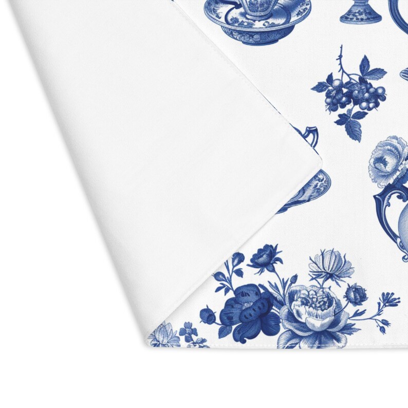 Elegant French Tea Toile Placemat for Kitchen Vintage Tea Chinoiserie ...
