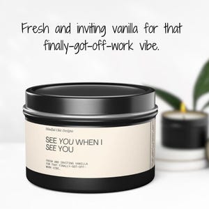 Work Anniversary Gift Candle Quirky Office Decor Vanilla Scented Desk ...