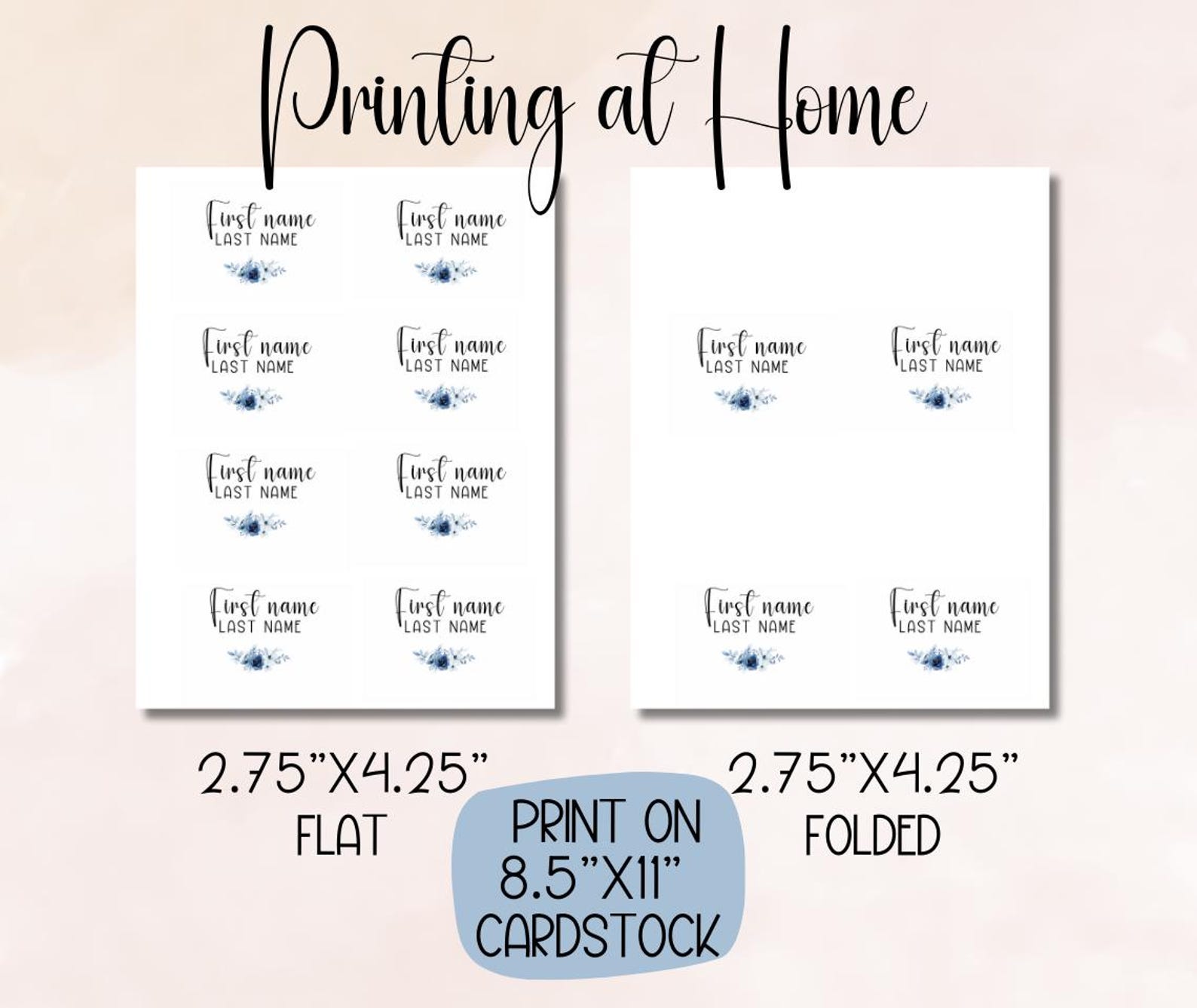 Personalized Boho Name Place Cards Printable Party Name Cards for ...