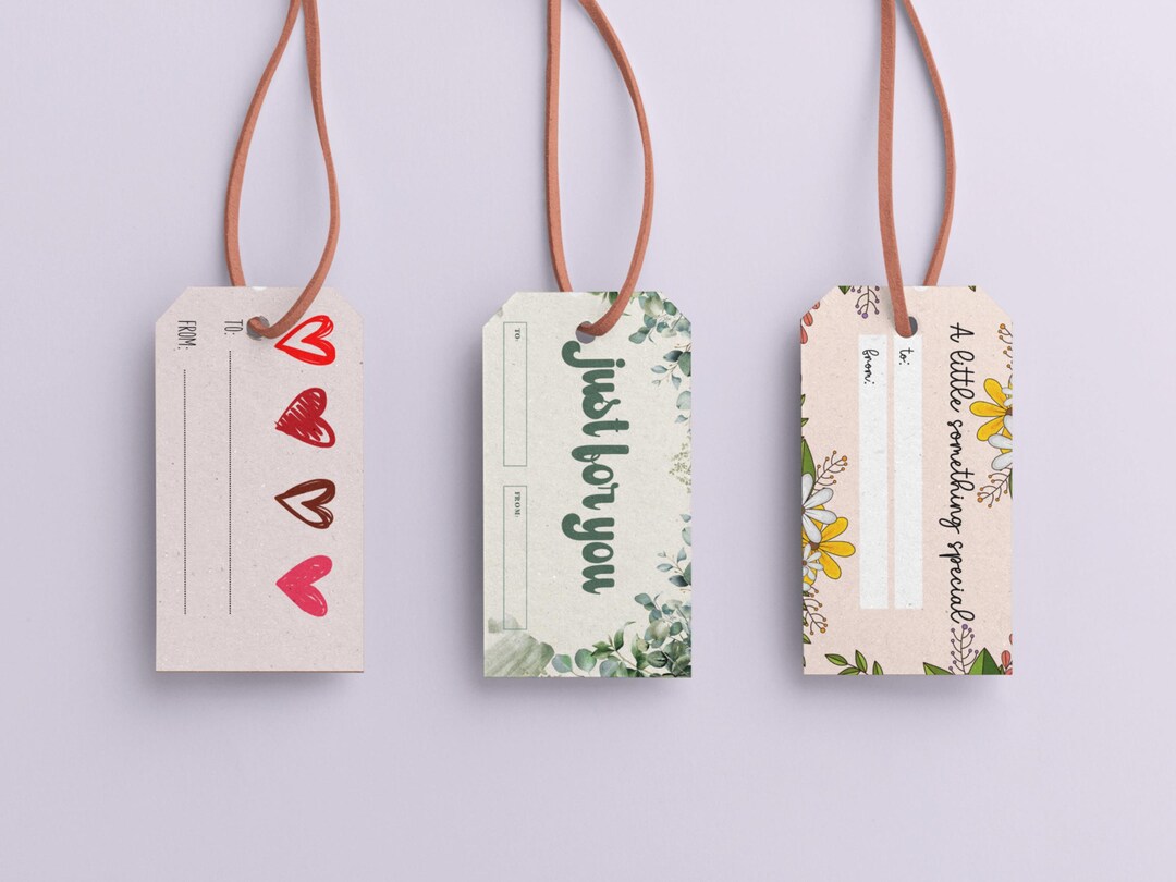 Printable Gift Tag Digital Download Valentine Mother Day Gift Label PDF ...