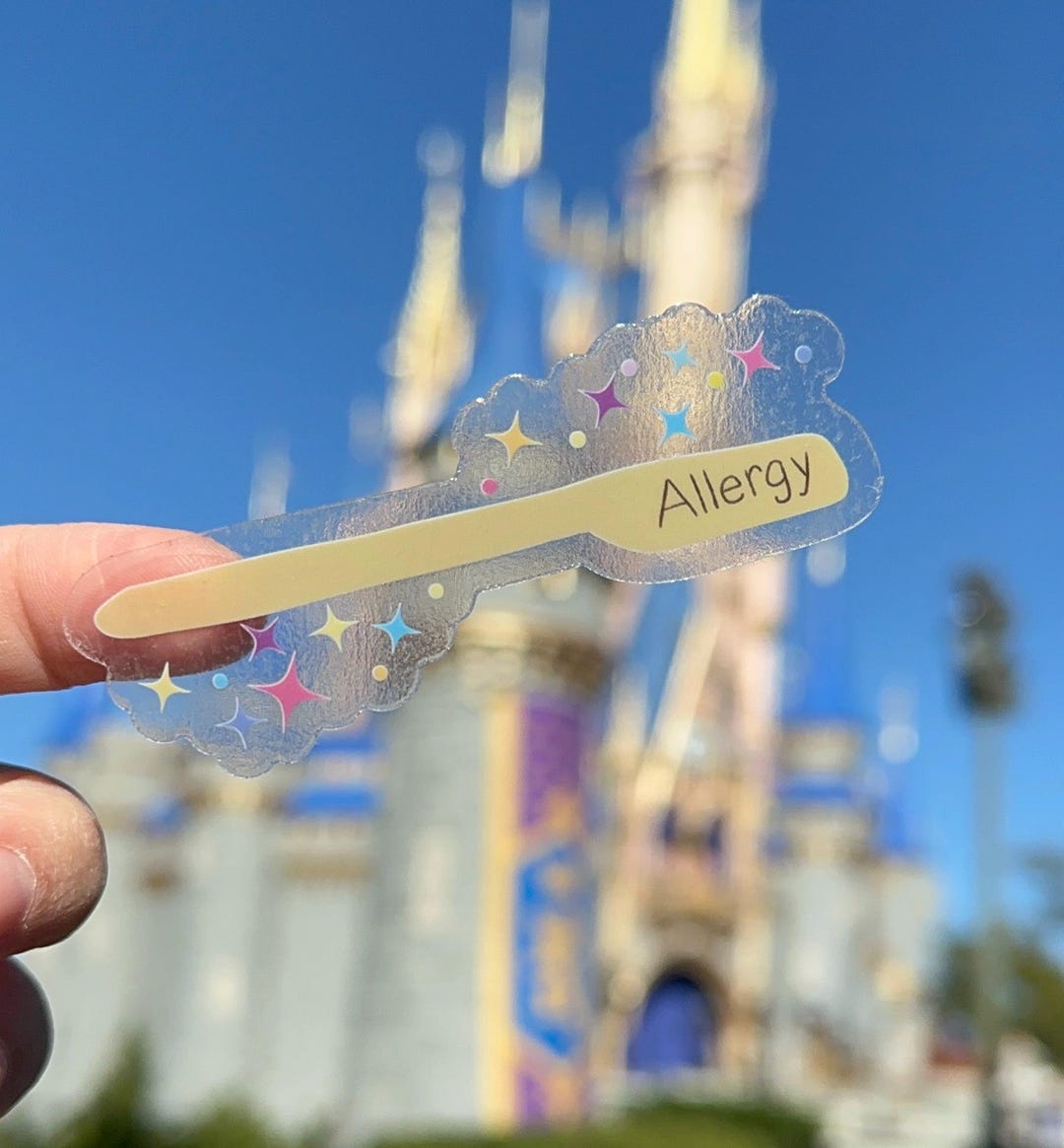Magical Allergy Stick Transparent Sticker Water Bottle Cell Phone Alert ...