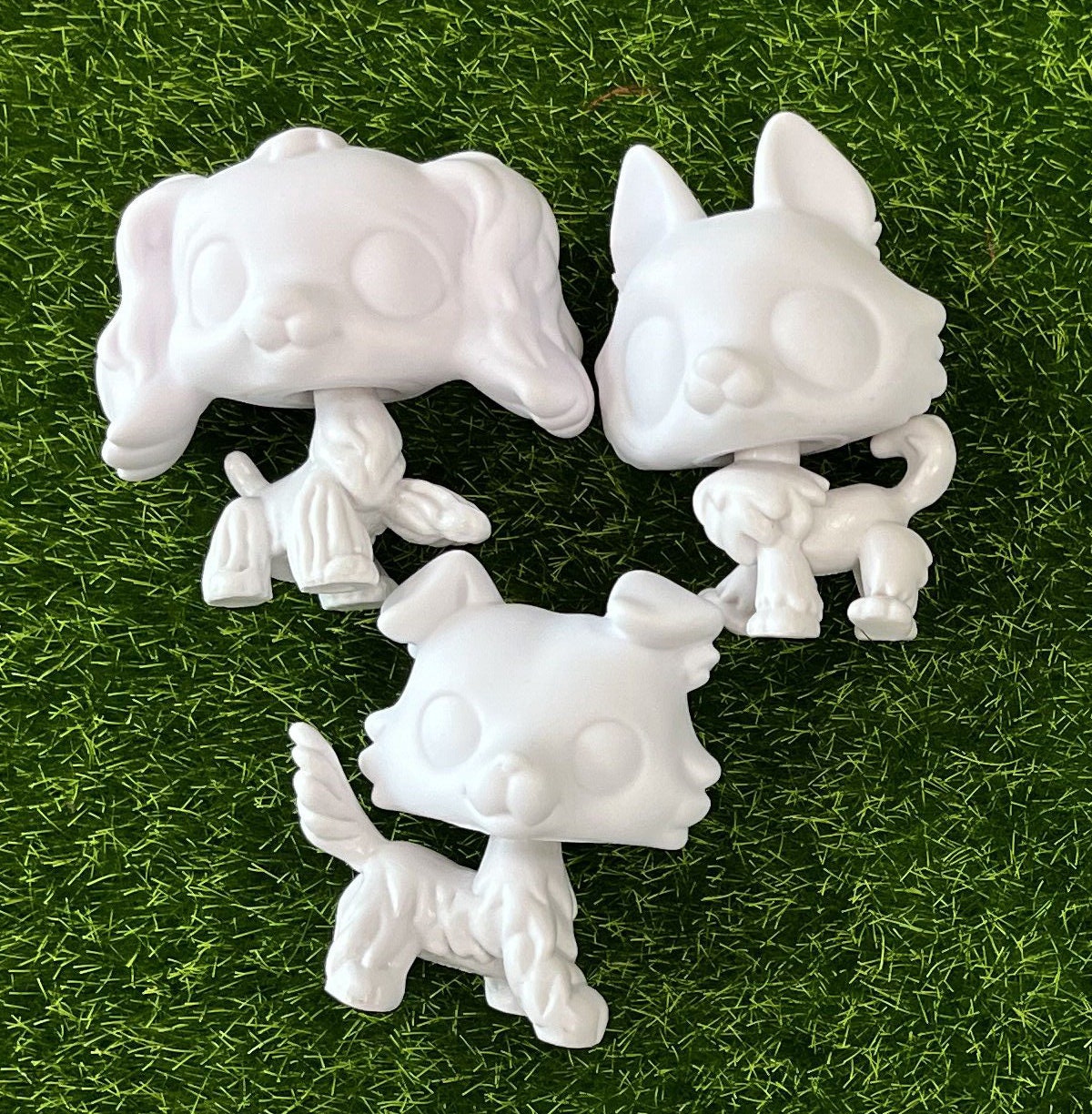 25pcs Lps White Bases for Custom Lps Collie Cat Dachshund Great Dane ...
