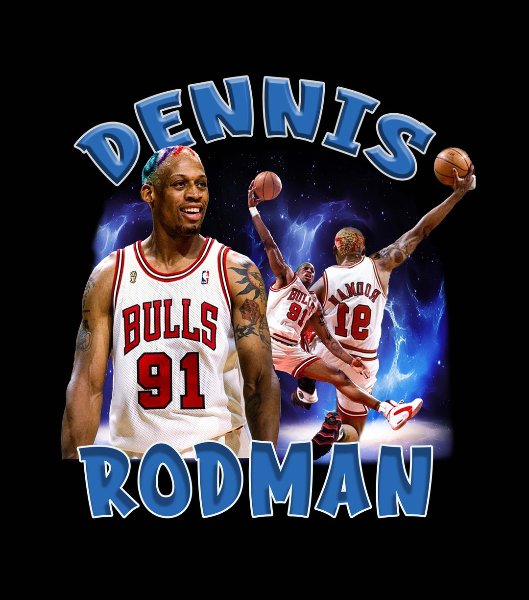 DENNIS RODMAN T Shirt Design PNG Instant Download 300 Dpı Png - Etsy