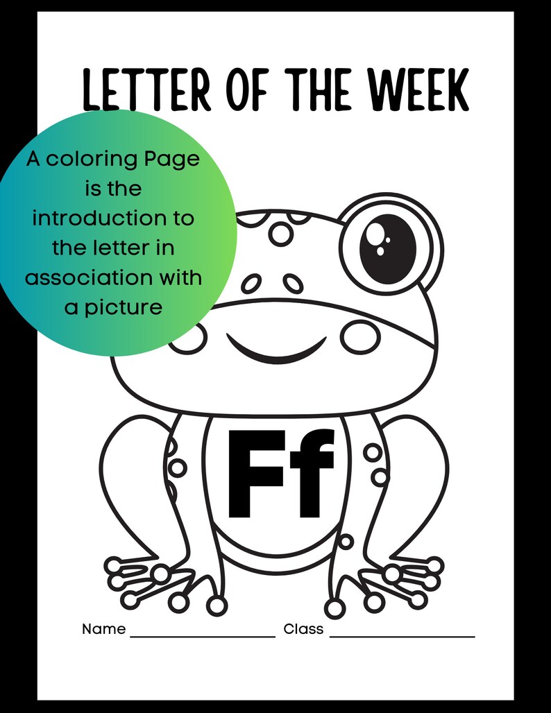 Printable Alphabet Activities: Letter of the Week Activity Book for ...