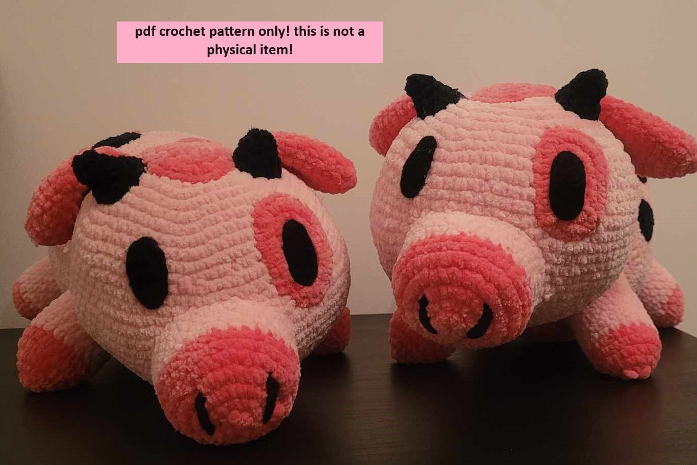 Fat Nugget 'emo Pig' Crochet Pattern - Etsy