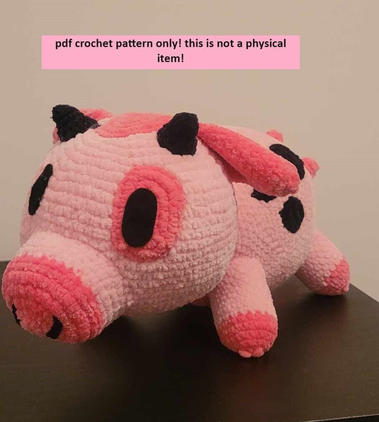 Fat Nugget 'emo Pig' Crochet Pattern - Etsy