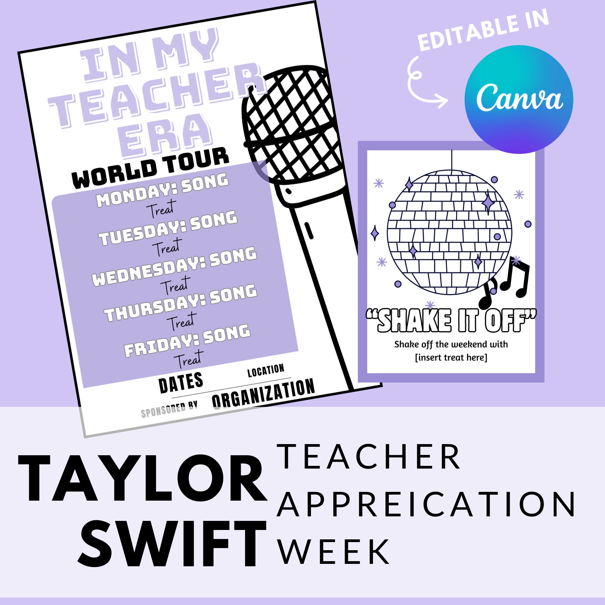 Taylor Swift Teacher Appreciation Week Bundle - Etsy