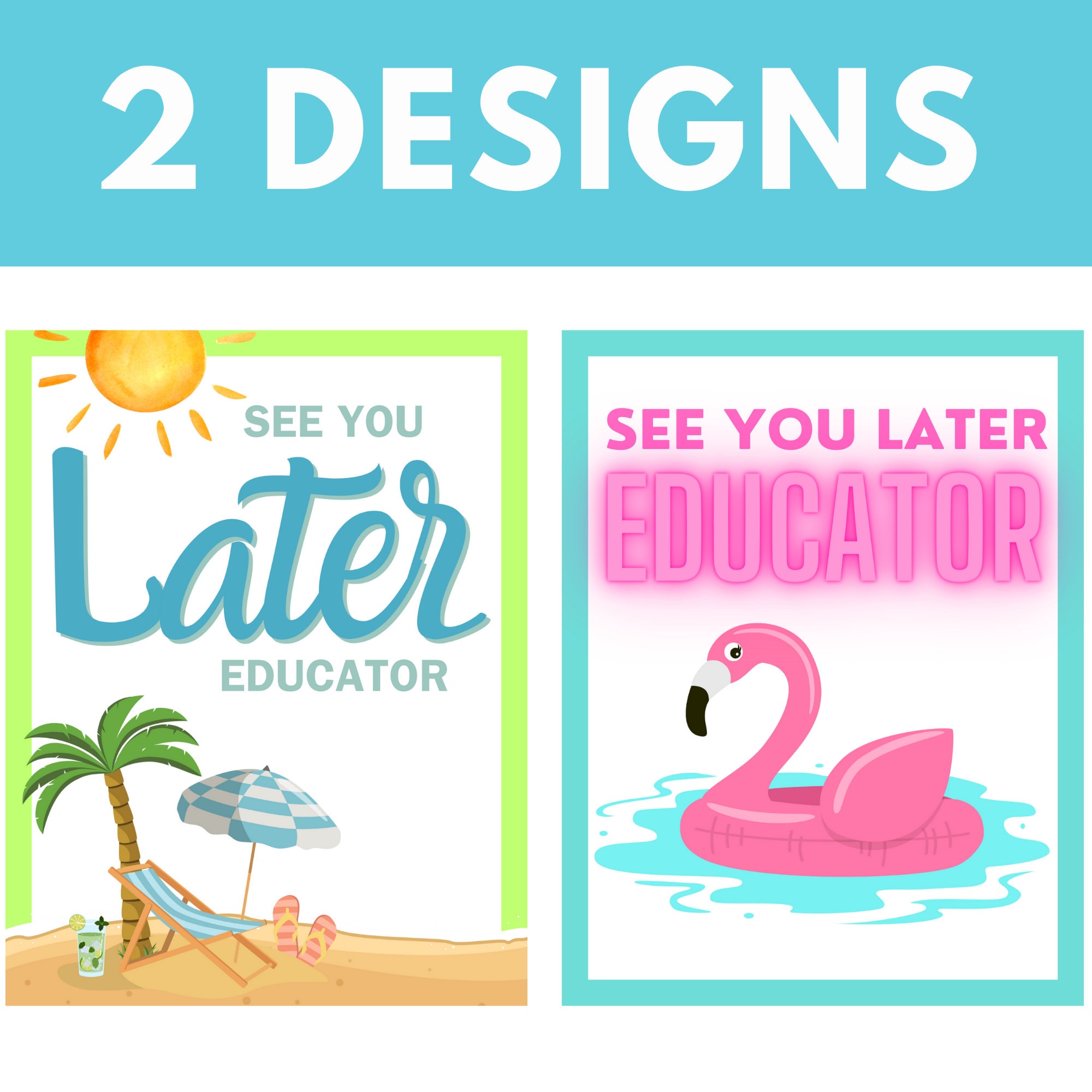 See You Later, Educator! End of Year Teacher Appreciation Printables - Etsy