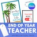 End of Year Teacher Appreciation Printable Tags - Etsy