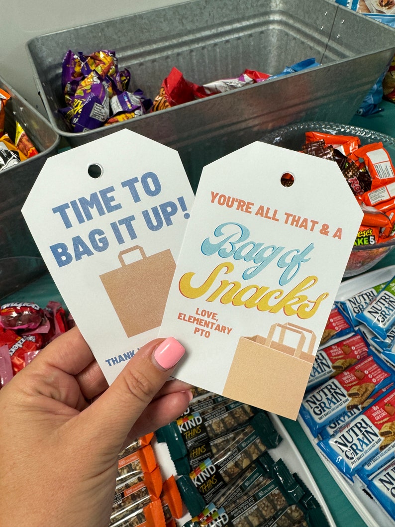 All That and a Bag of Snacks - Teacher Appreciation Printables - Etsy