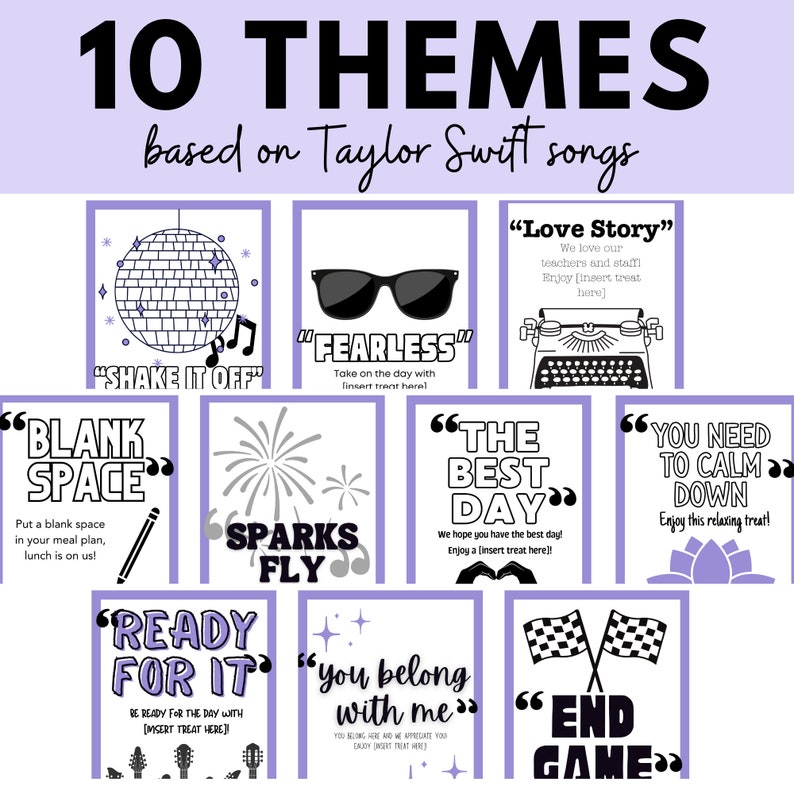 Taylor Swift Teacher Appreciation Week Bundle - Etsy