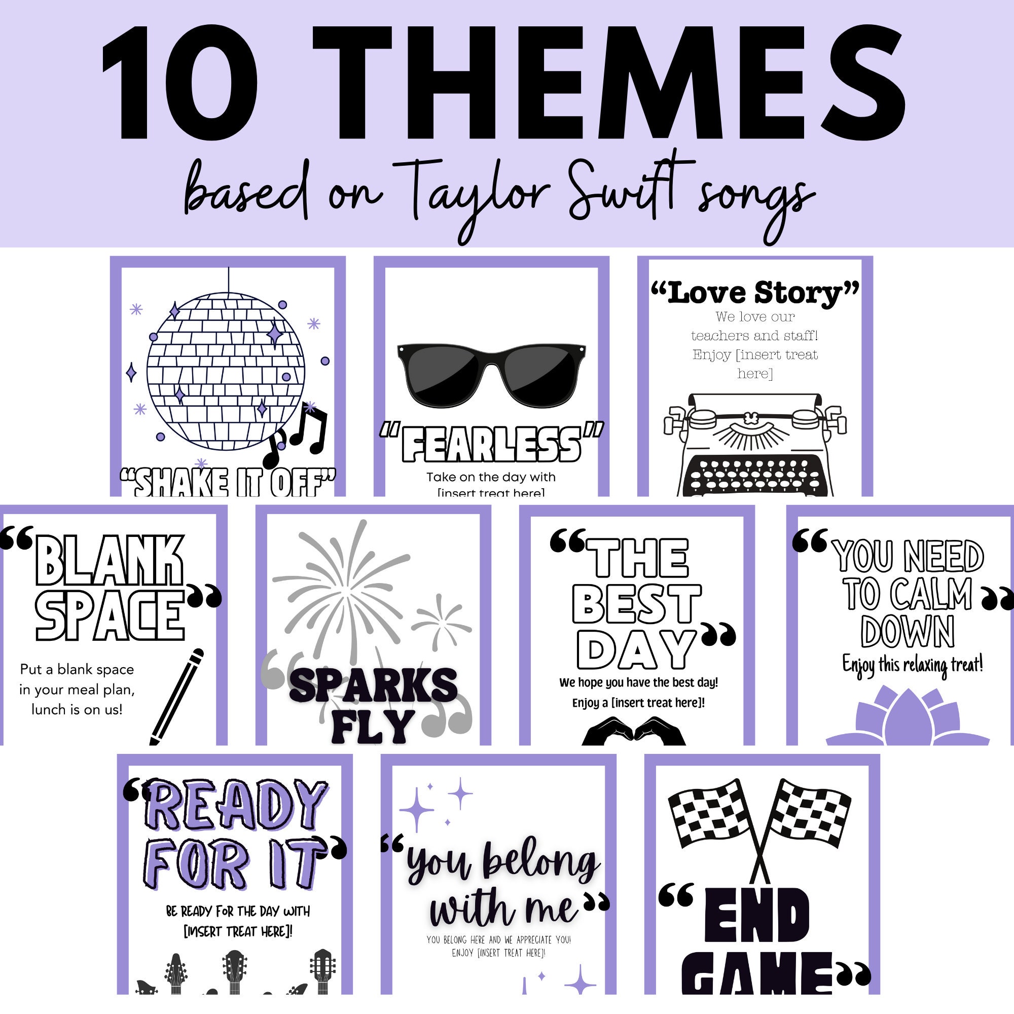 Taylor Swift Teacher Appreciation Week Bundle - Etsy